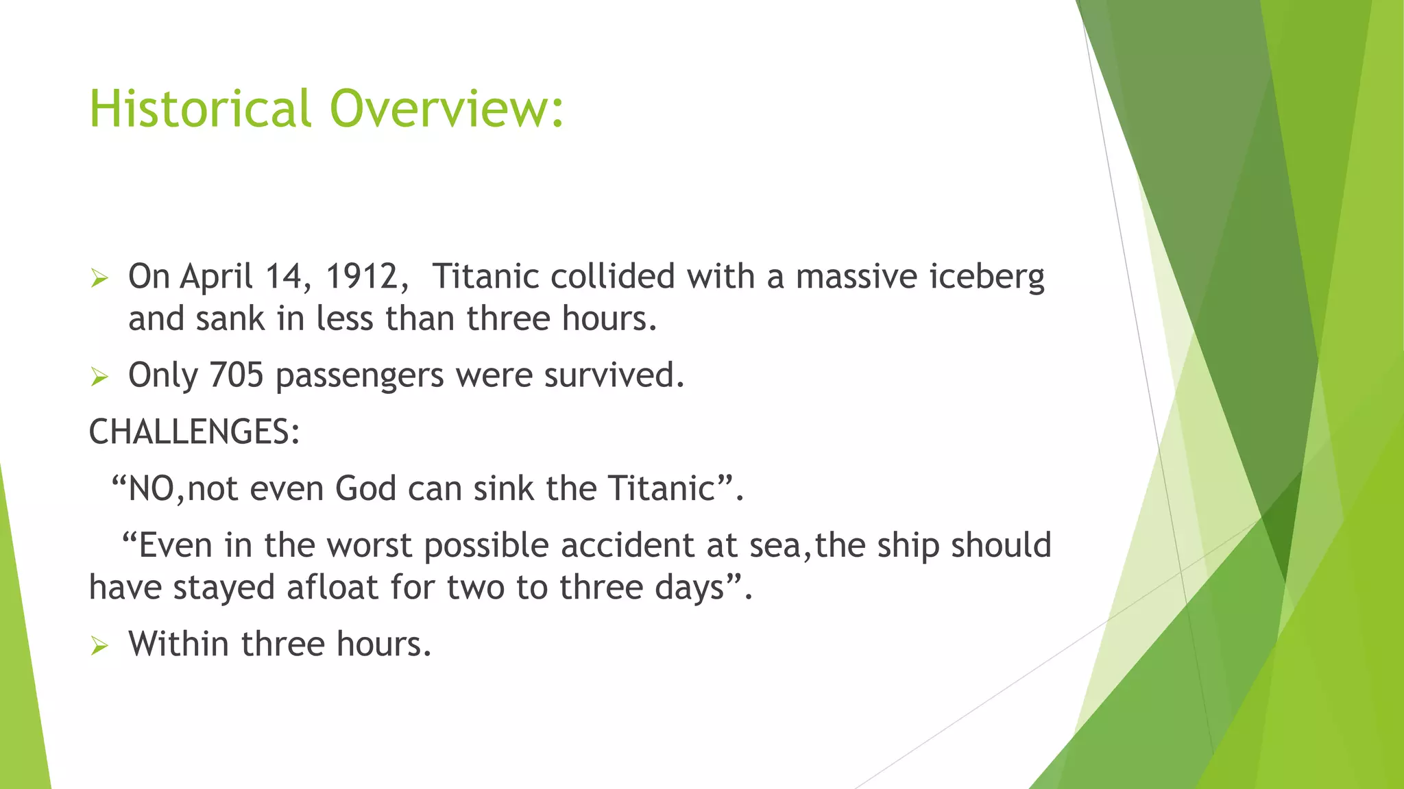 Titanic disaster causes | PPTX