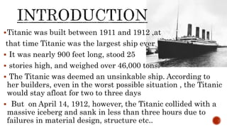 Titanic engineering aspects | PPTX