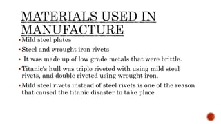 Titanic engineering aspects | PPTX