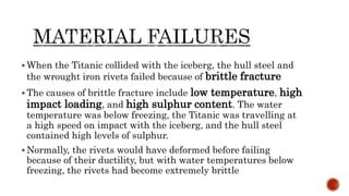 Titanic engineering aspects | PPTX