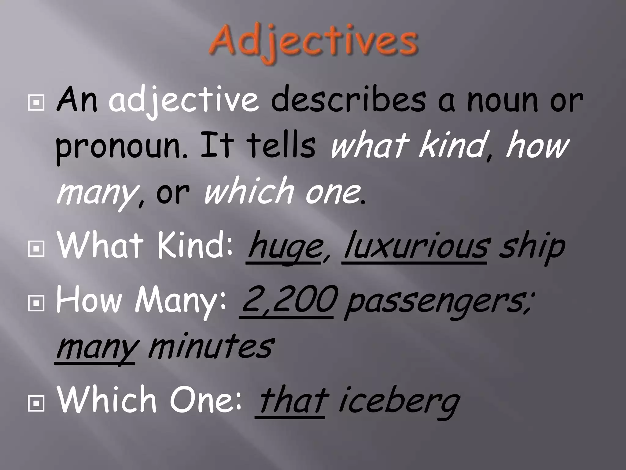 Titanic grammar lesson | PPTX