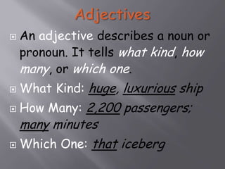 Titanic grammar lesson | PPTX