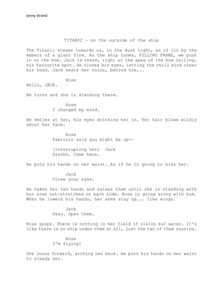 Titanic incorrect script | PDF
