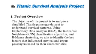 Titanic Passenger Dataset., IIT PROJECT,DATA SCIENCE AND AI PROJECT | PPTX