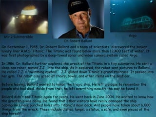 Titanic presentation main | PDF