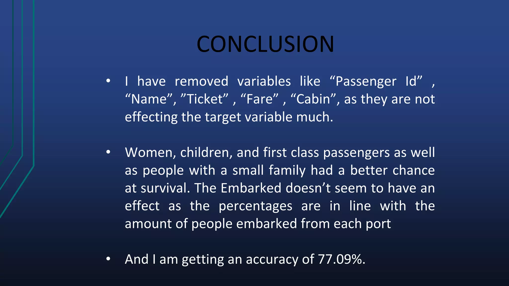 Titanic survivor prediction ppt (5) | PPTX