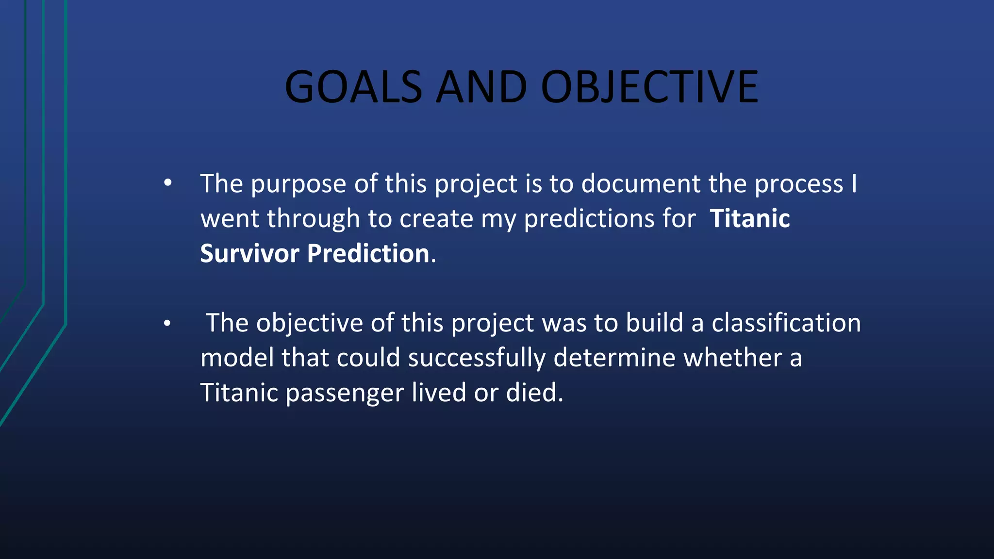 Titanic survivor prediction ppt (5) | PPTX