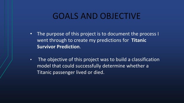 Titanic survivor prediction ppt (5) | PPTX