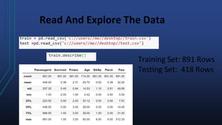 Titanic survivor prediction ppt (5) | PPTX