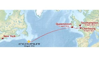 Titanic Route Map 1912