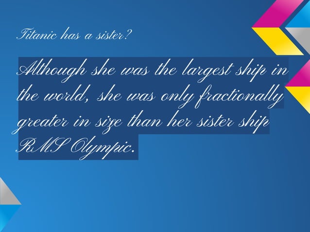 Titanic trivia | PPT