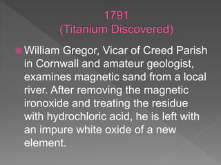 Titanium | PPTX | Chemistry | Science