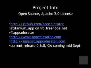 Titanium + Ruby: The good stuff | PPT