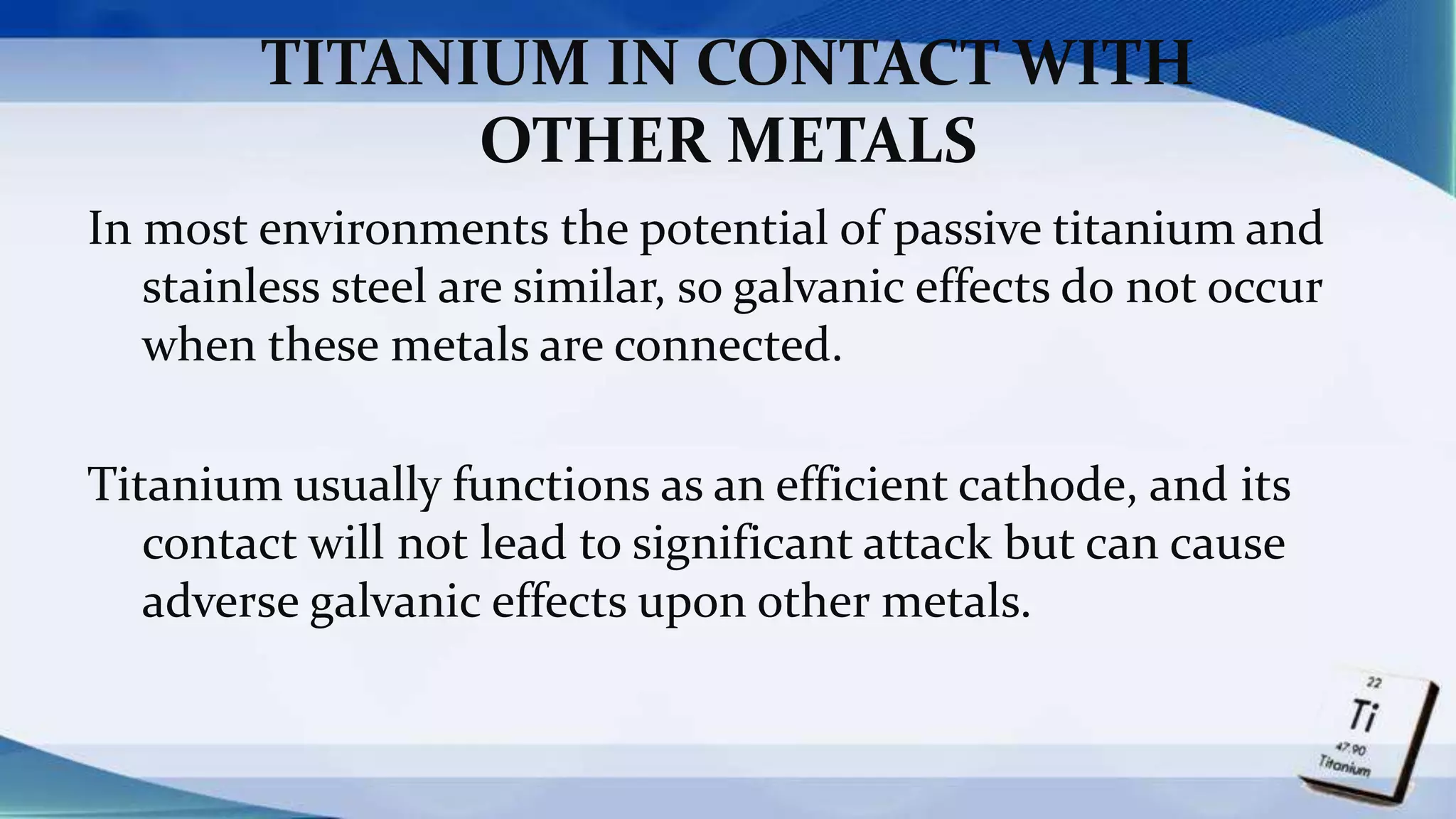 Titanium Alloys: Clinical Applications | PPTX