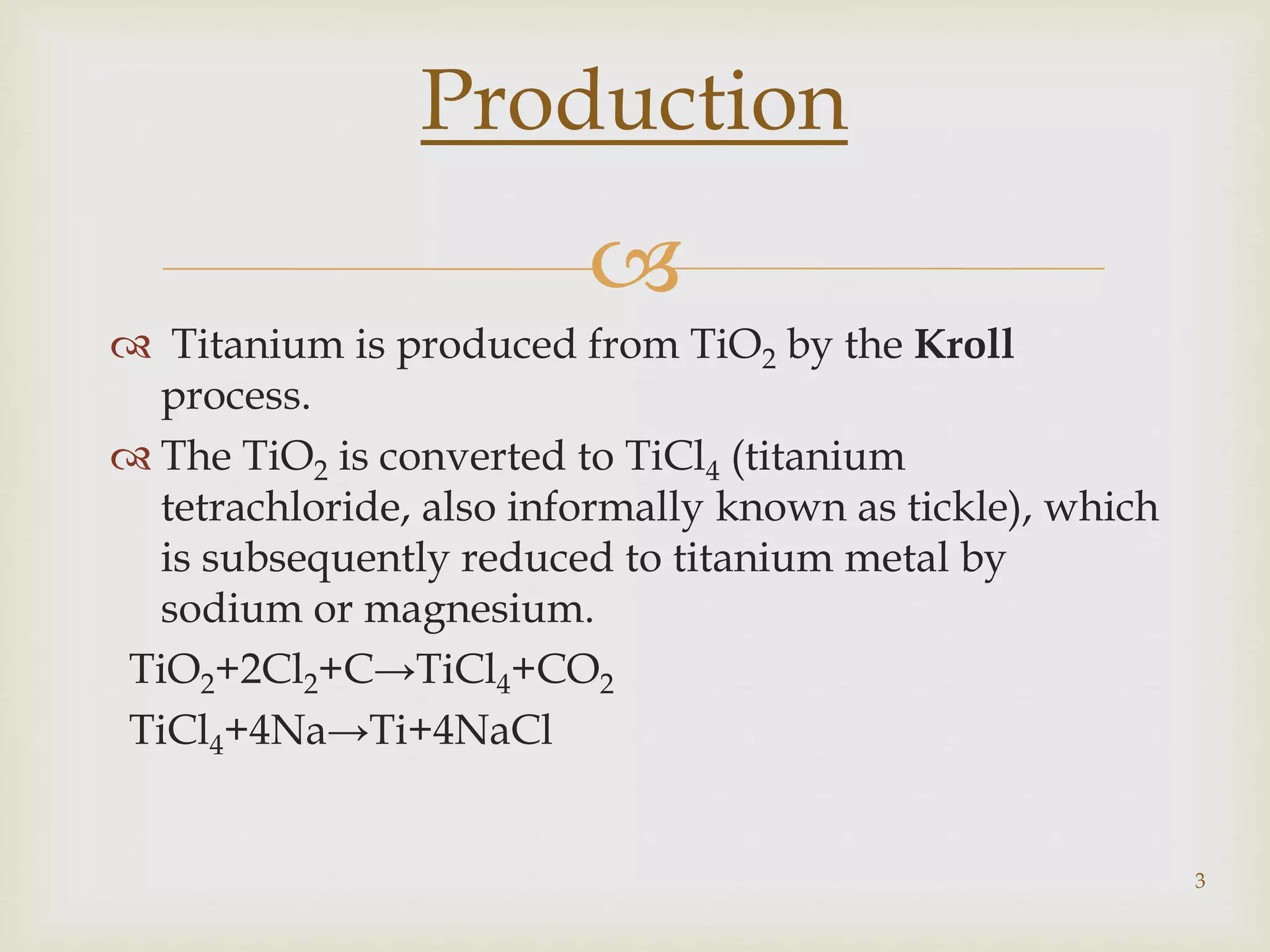 Titanium and its alloys | PPTX