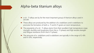 Titanium and it’s alloys | PPTX