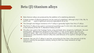 Titanium and it’s alloys | PPTX