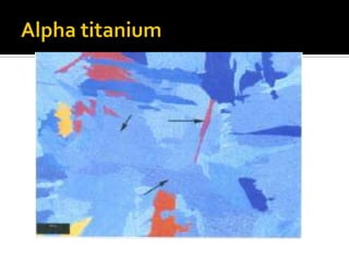 Titanium and its alloys ppt show | PPSX