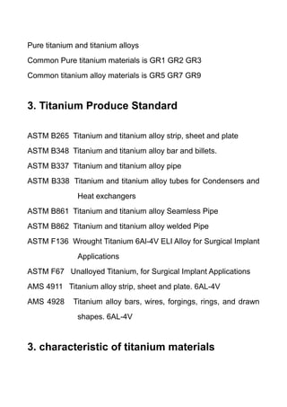 Titanium and titanium alloys | DOC