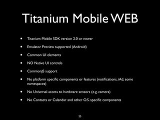 Titanium appcelerator my first app | PPT