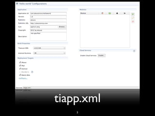 Titanium appcelerator my first app | PPT