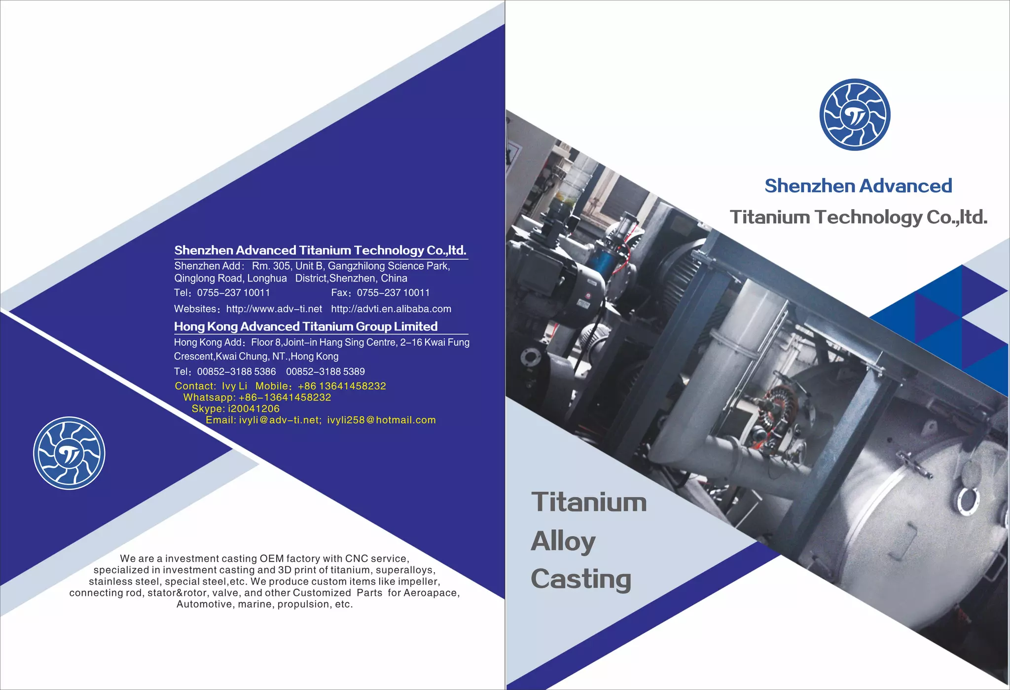 Titanium casting aviation&marine&auto&locomotive engine parts | PDF