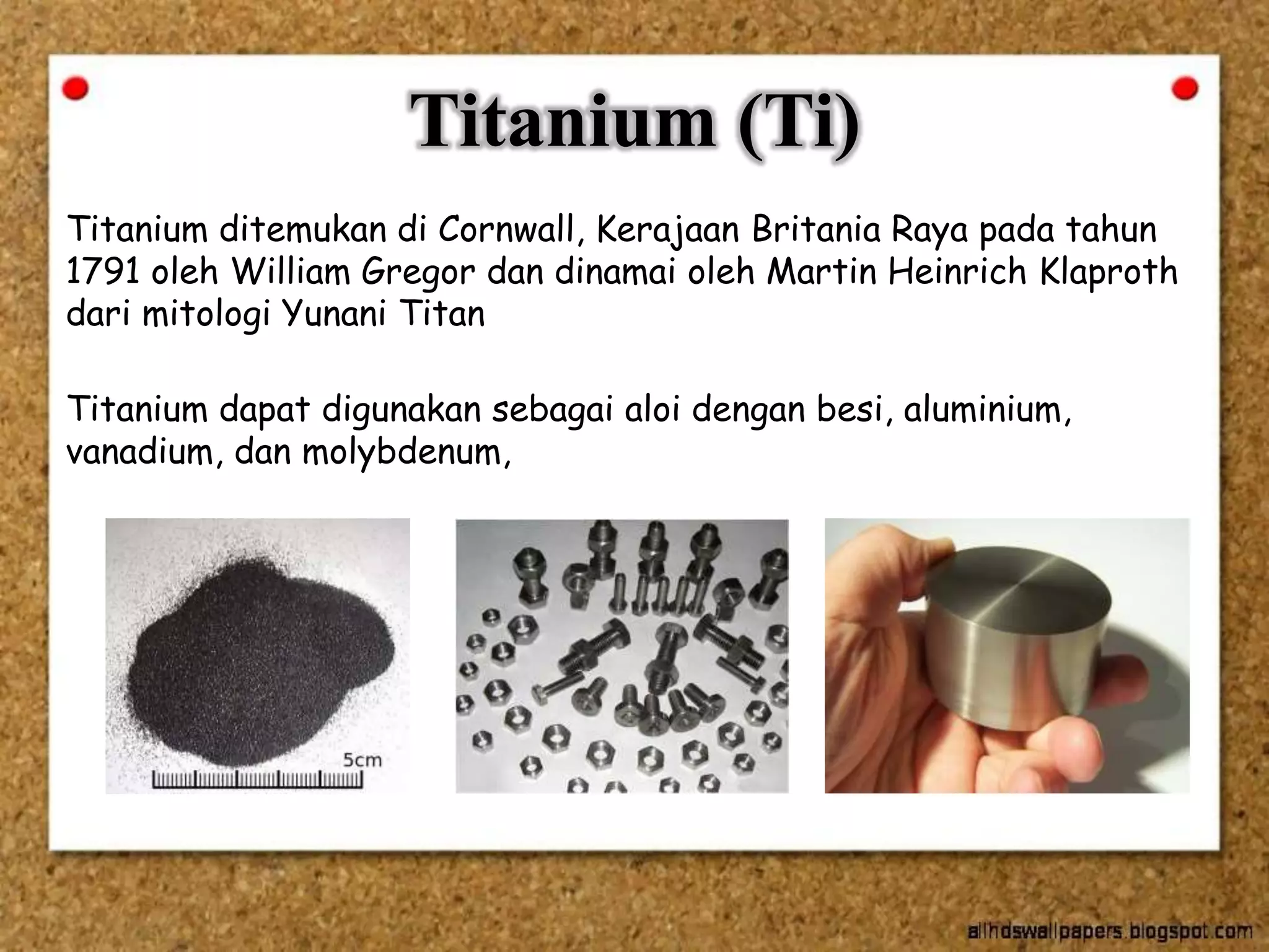 Titanium dan alloy nya | PPTX