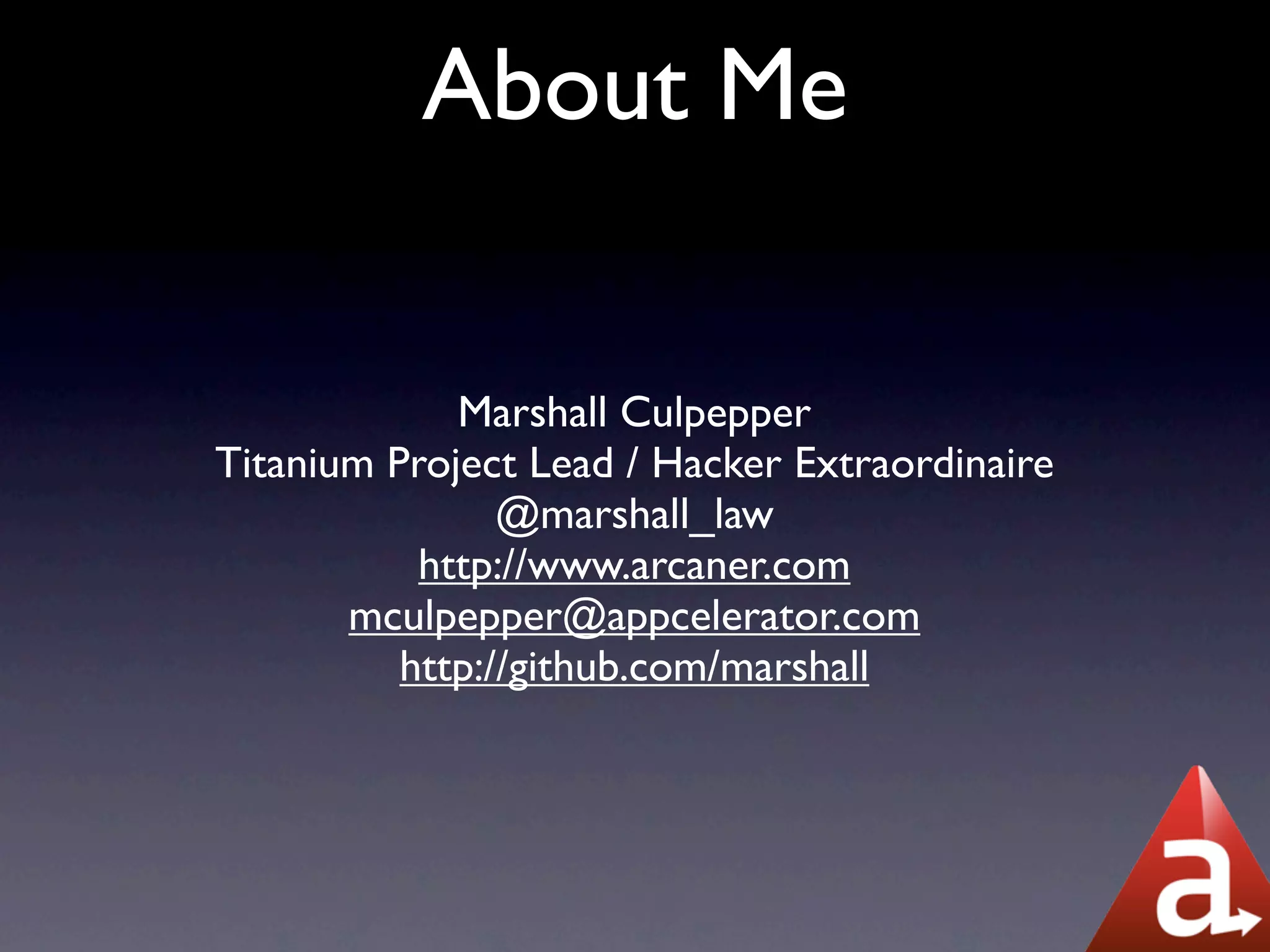 Titanium Desktop Intro | KEY