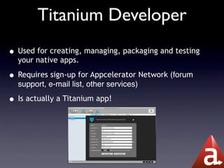 Titanium Desktop Intro | KEY