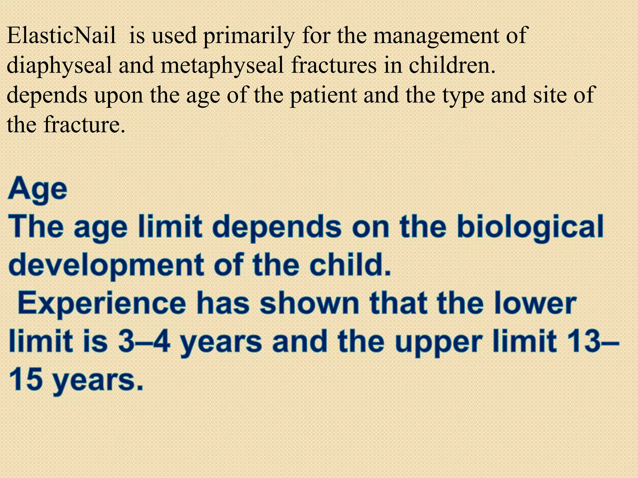 Titanium elastic nail | PPTX