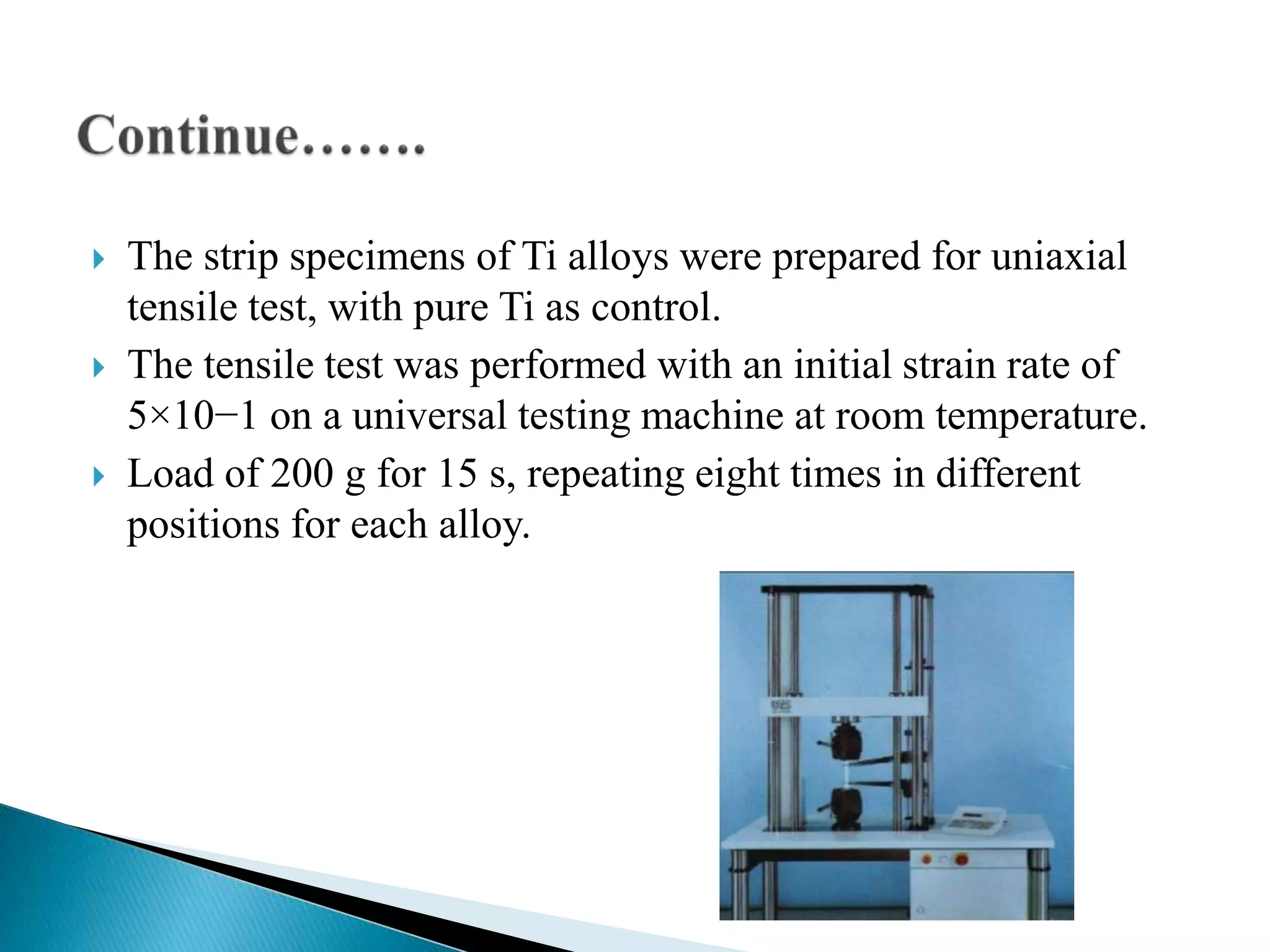 uses of Titanium in dentistry | PPTX