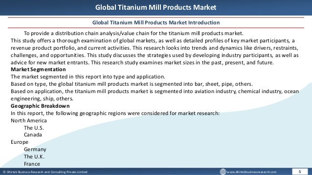 Titanium mill products market | PDF