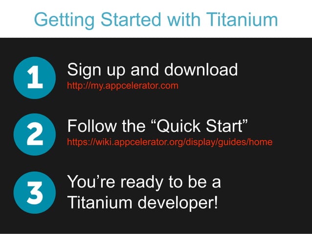 What’s New in Titanium Studio 1.0.7 | PPTX