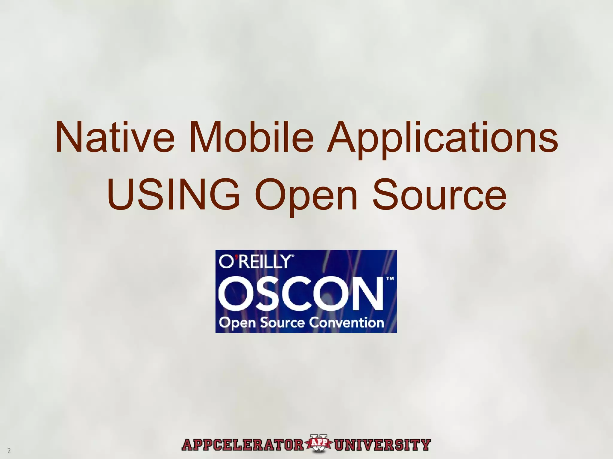 OSCON Titanium Tutorial | PPT