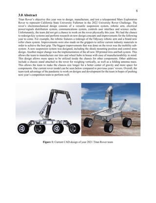 Titan Rover Senior Design Project Critical Design Review 2021 | PDF