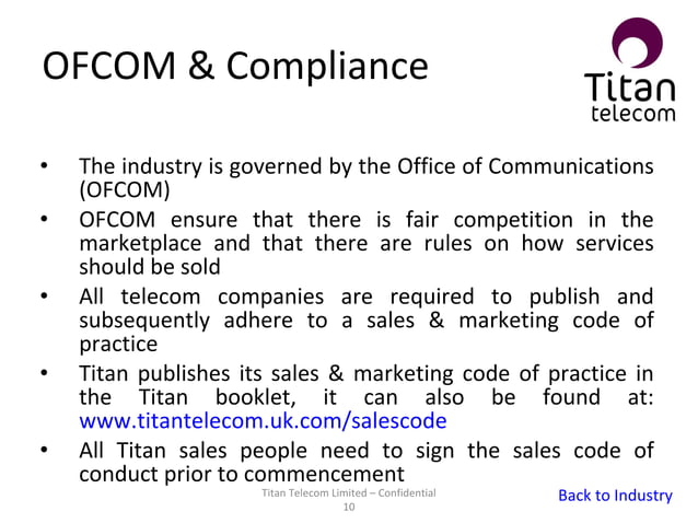 Titan telecomproducttrainingandinformationpackverbalsalesnew | PPT