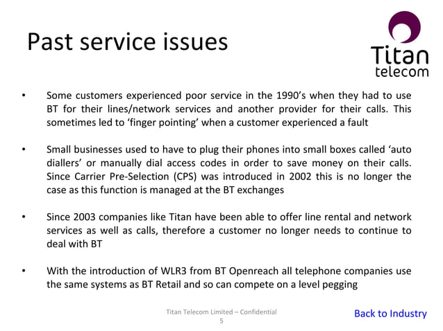 Titan telecomproducttrainingandinformationpackverbalsalesnew | PPT