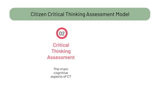 Critical Thinking Assessment Model.pptx | Educational Assessment ...