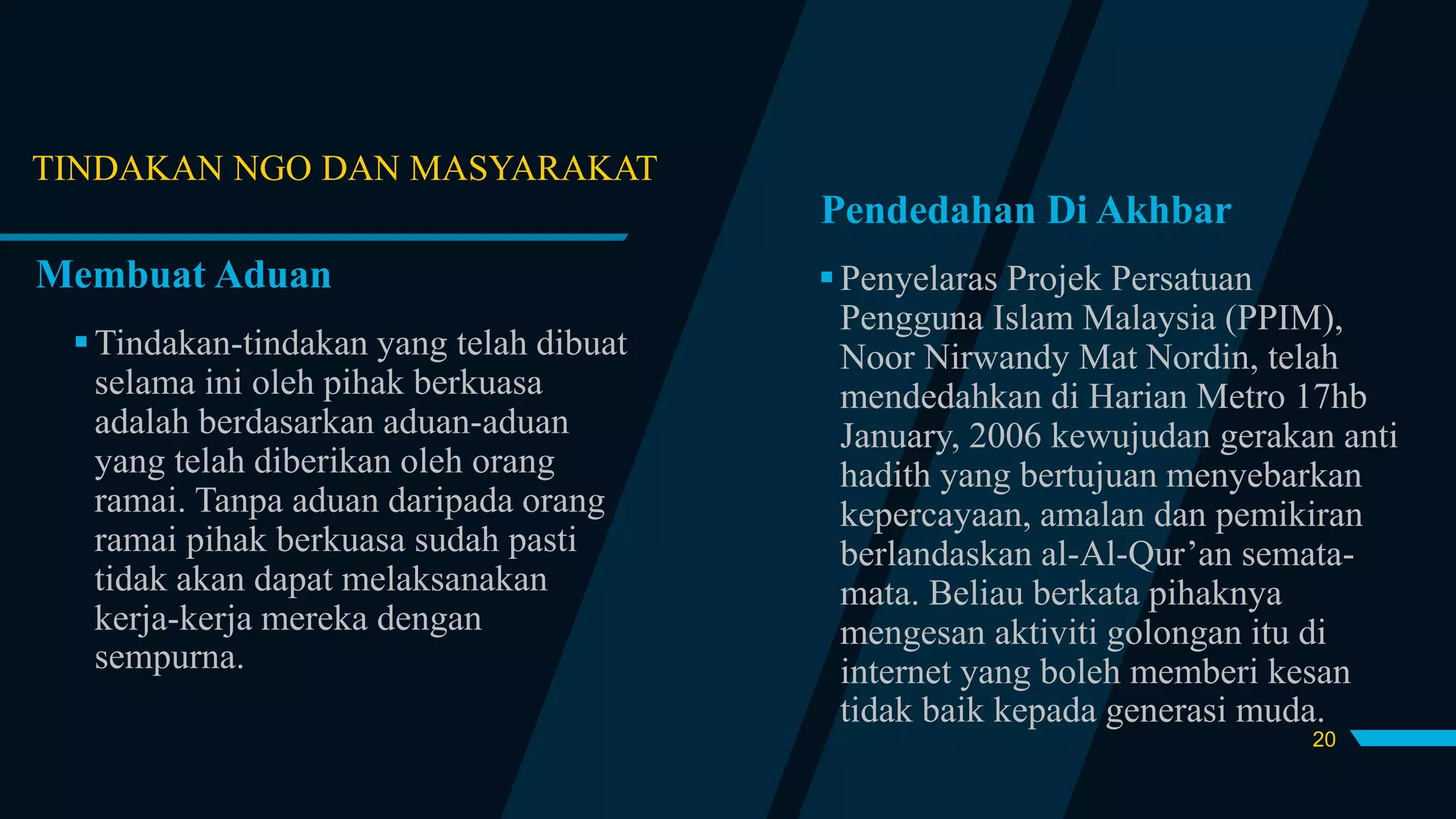 Titas isu semasa: Golongan anti-hadith dan cabarannya | PPTX