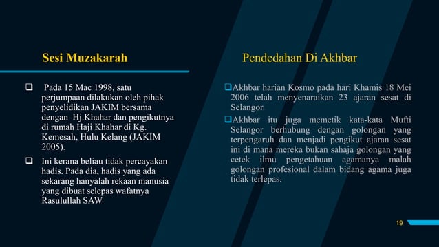 Titas isu semasa: Golongan anti-hadith dan cabarannya | PPTX