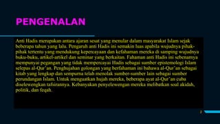 Titas isu semasa: Golongan anti-hadith dan cabarannya | PPTX