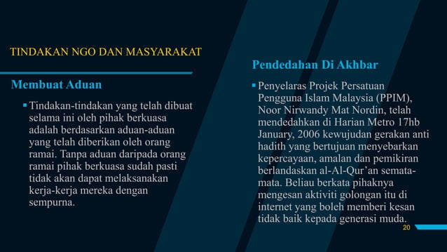 Titas isu semasa: Golongan anti-hadith dan cabarannya | PPTX