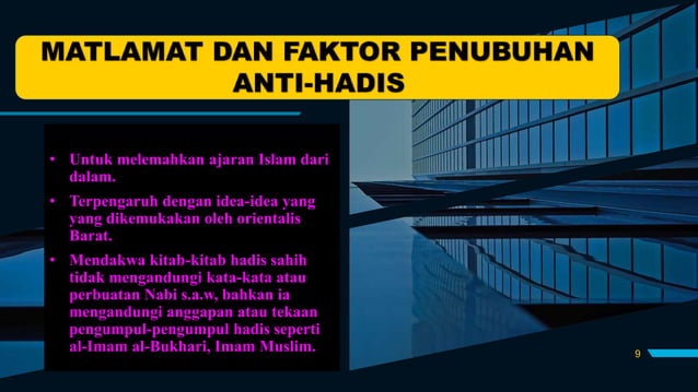 Titas isu semasa: Golongan anti-hadith dan cabarannya | PPTX