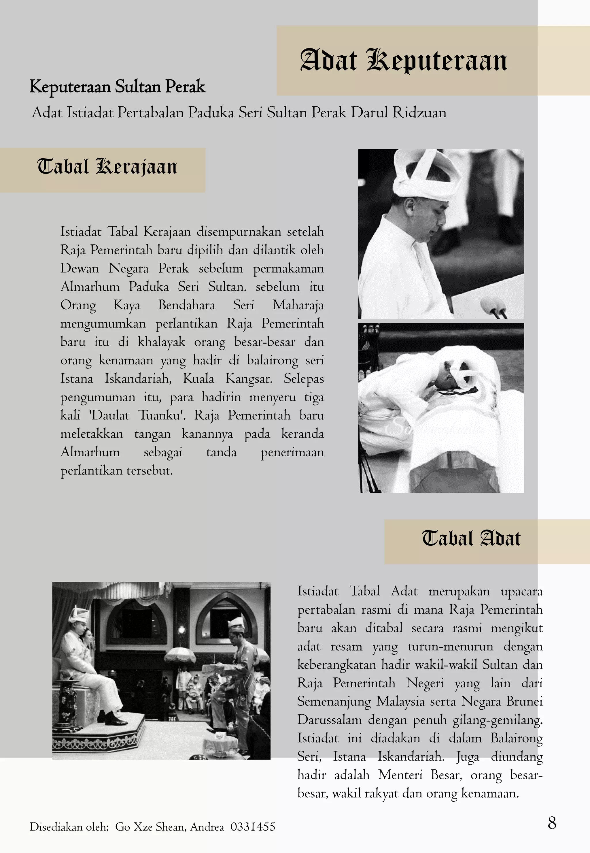 Pusaka Negeri Perak ( TITAS Adat-adat istiadat Negeri Perak ) | PDF
