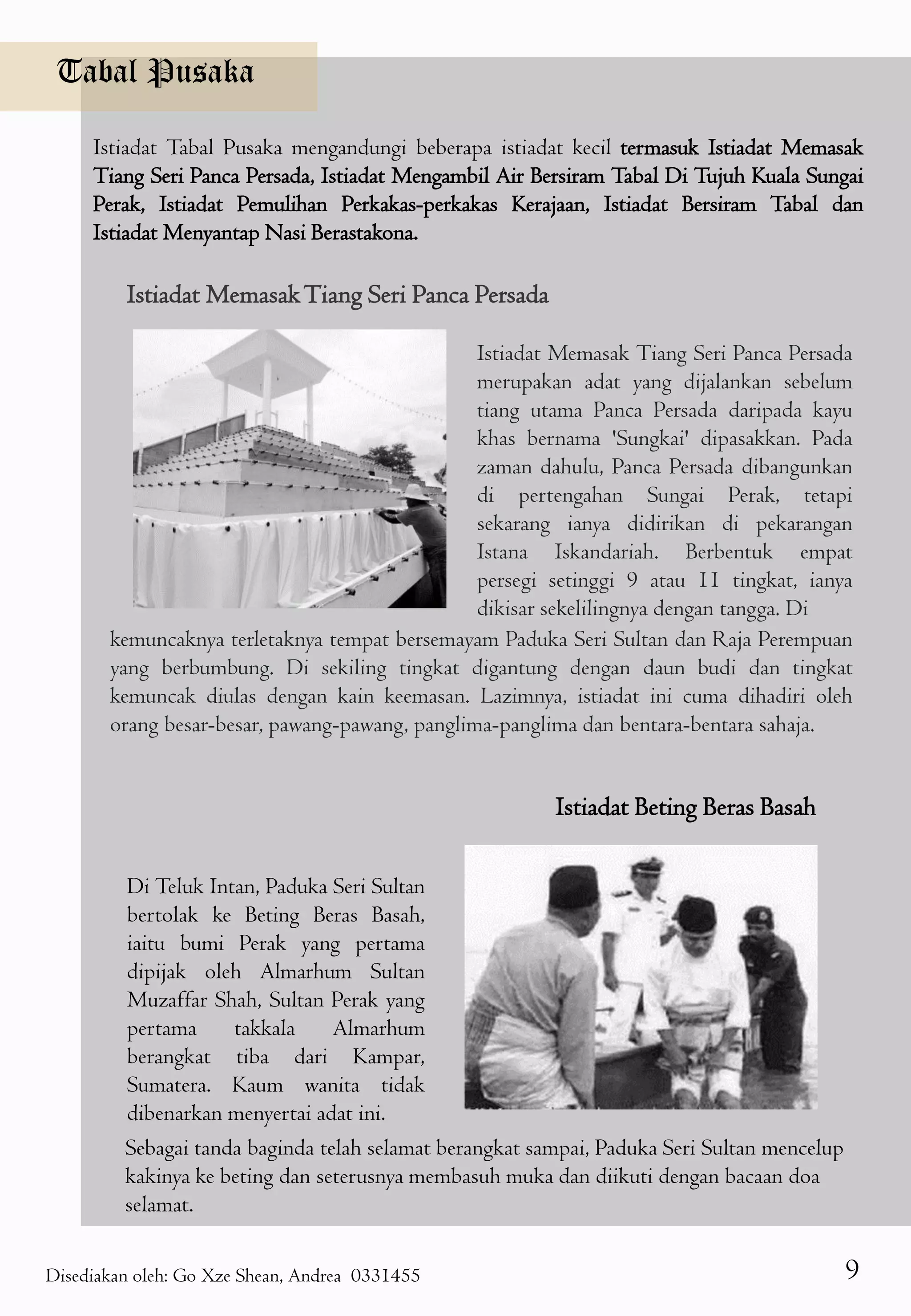 Pusaka Negeri Perak ( TITAS Adat-adat istiadat Negeri Perak ) | PDF