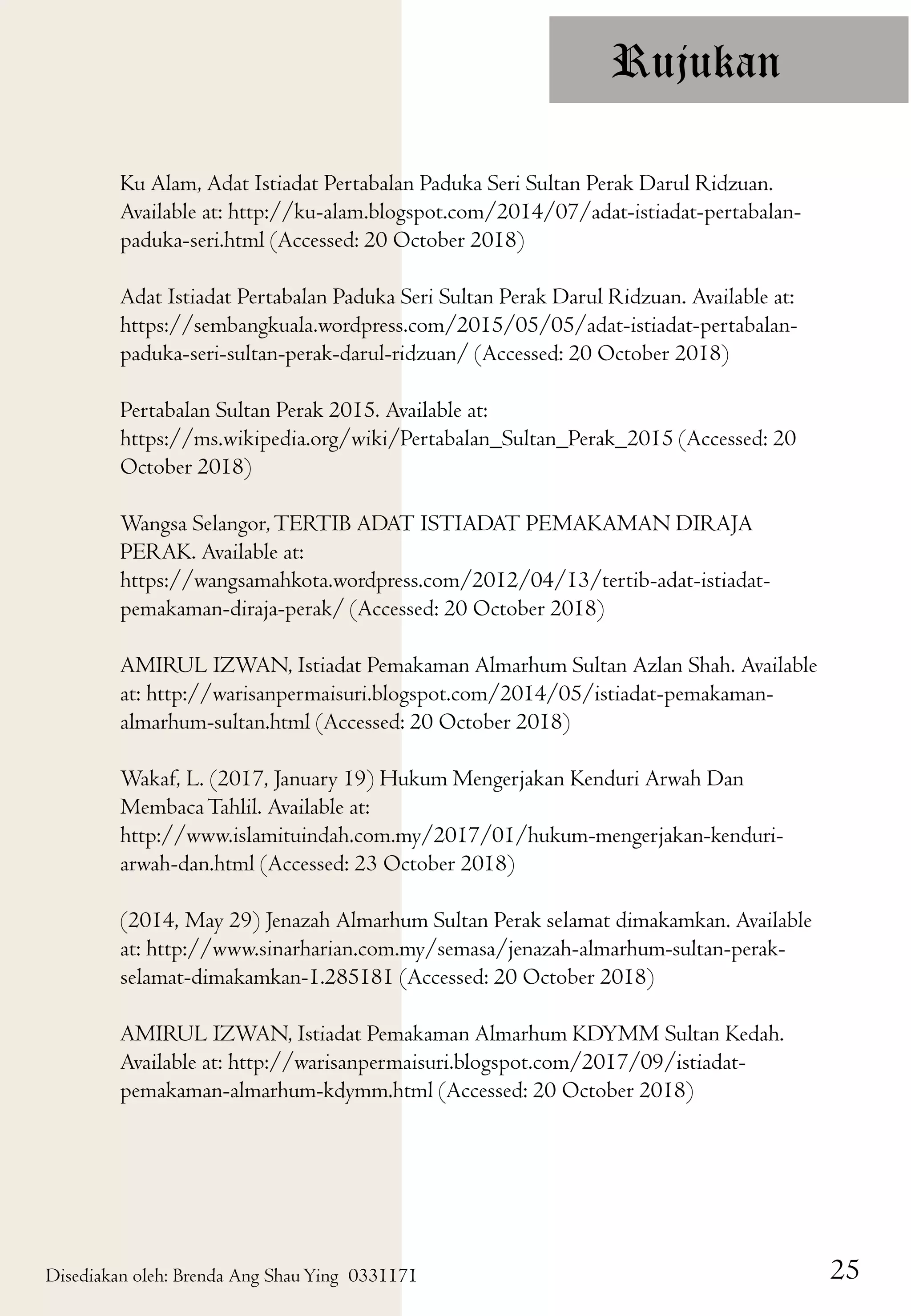 Pusaka Negeri Perak ( TITAS Adat-adat istiadat Negeri Perak ) | PDF