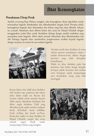 Pusaka Negeri Perak ( TITAS Adat-adat istiadat Negeri Perak ) | PDF