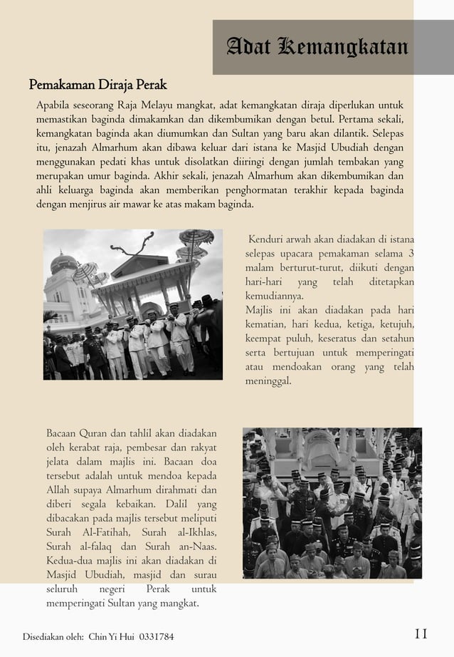 Pusaka Negeri Perak ( TITAS Adat-adat istiadat Negeri Perak ) | PDF