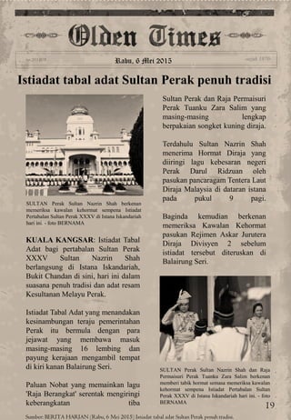 Pusaka Negeri Perak ( TITAS Adat-adat istiadat Negeri Perak ) | PDF