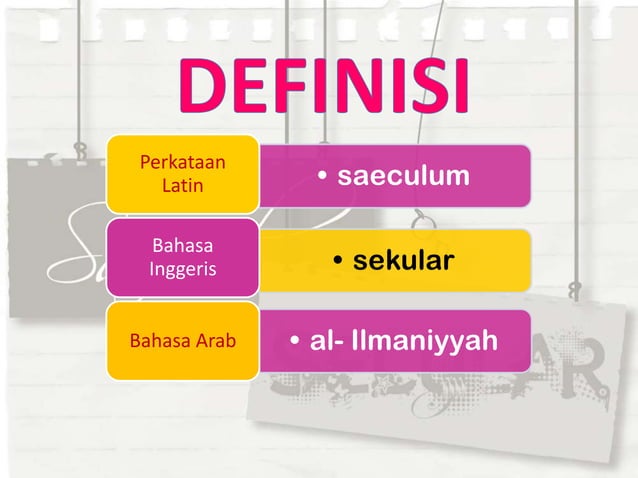 Sekularisme dan Kesannya terhadap masyarakat dan negara | PPTX